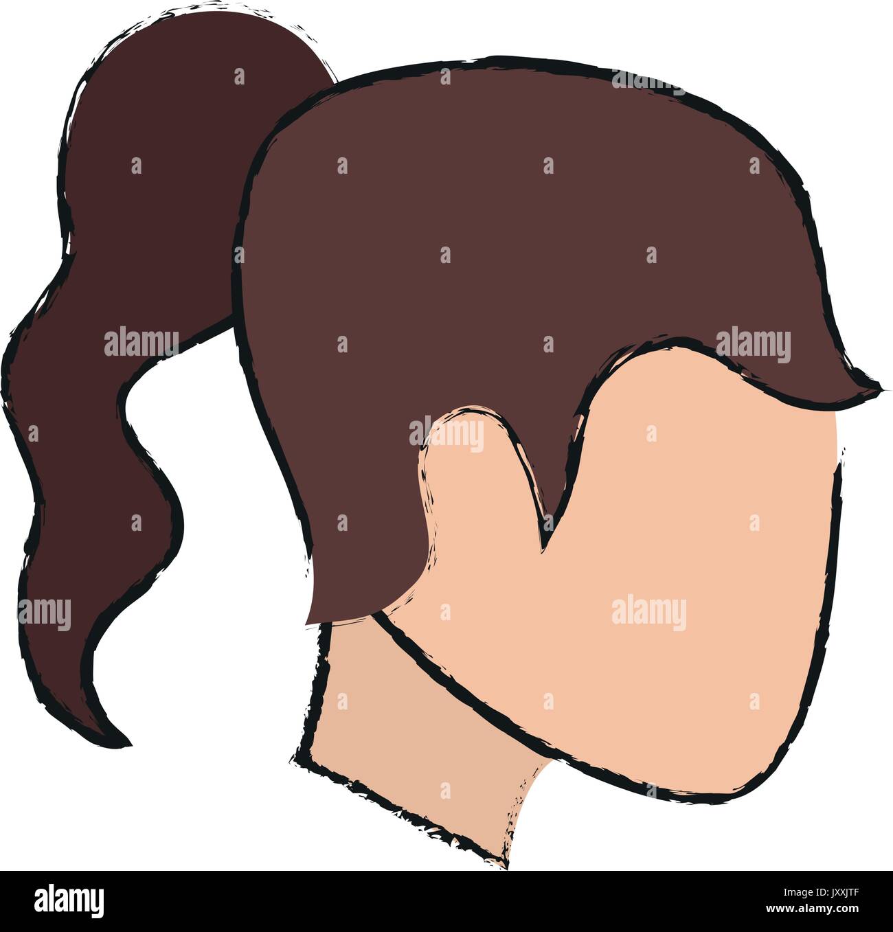 woman head vector illustration Stock Vector Image & Art - Alamy