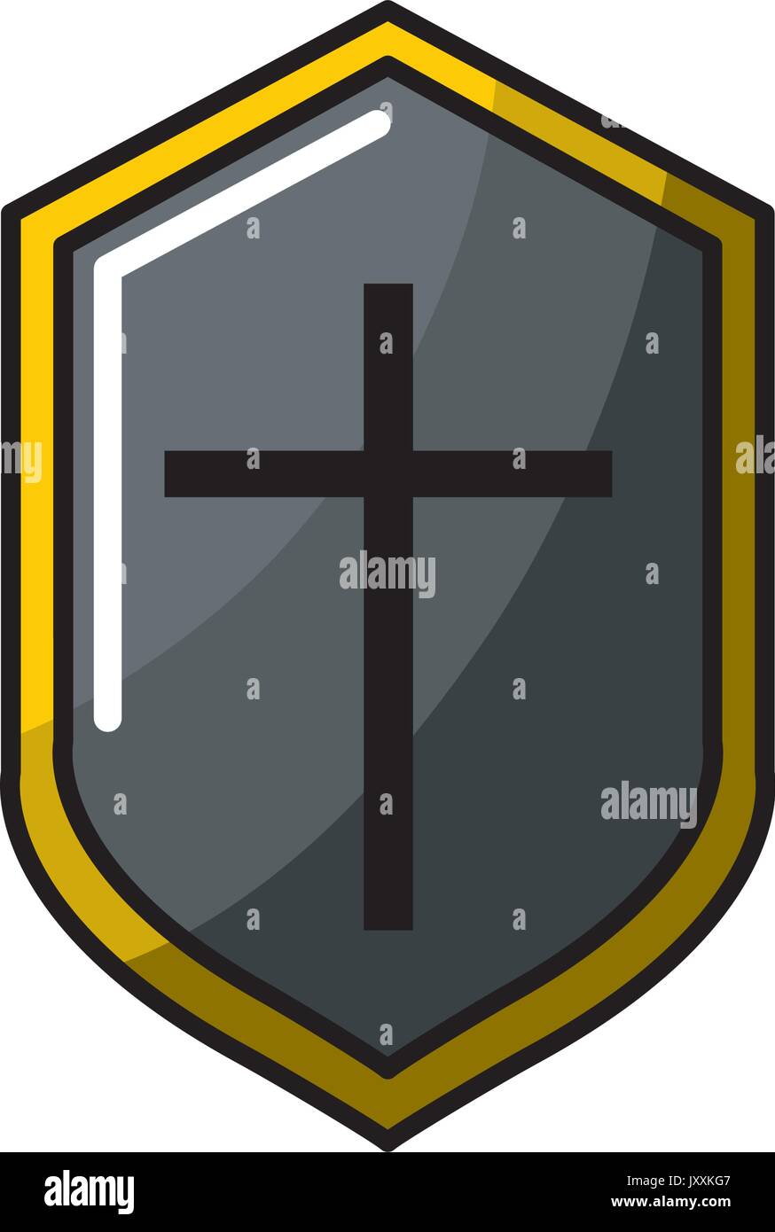 video game shield protection element icon Stock Vector Image & Art - Alamy