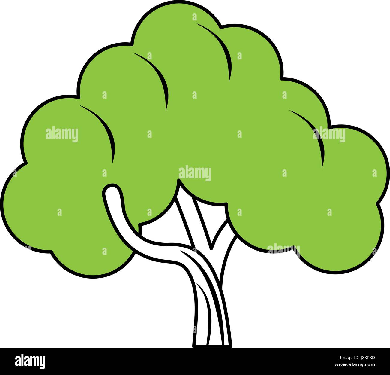 tree vector illustation Stock Vector Image & Art - Alamy