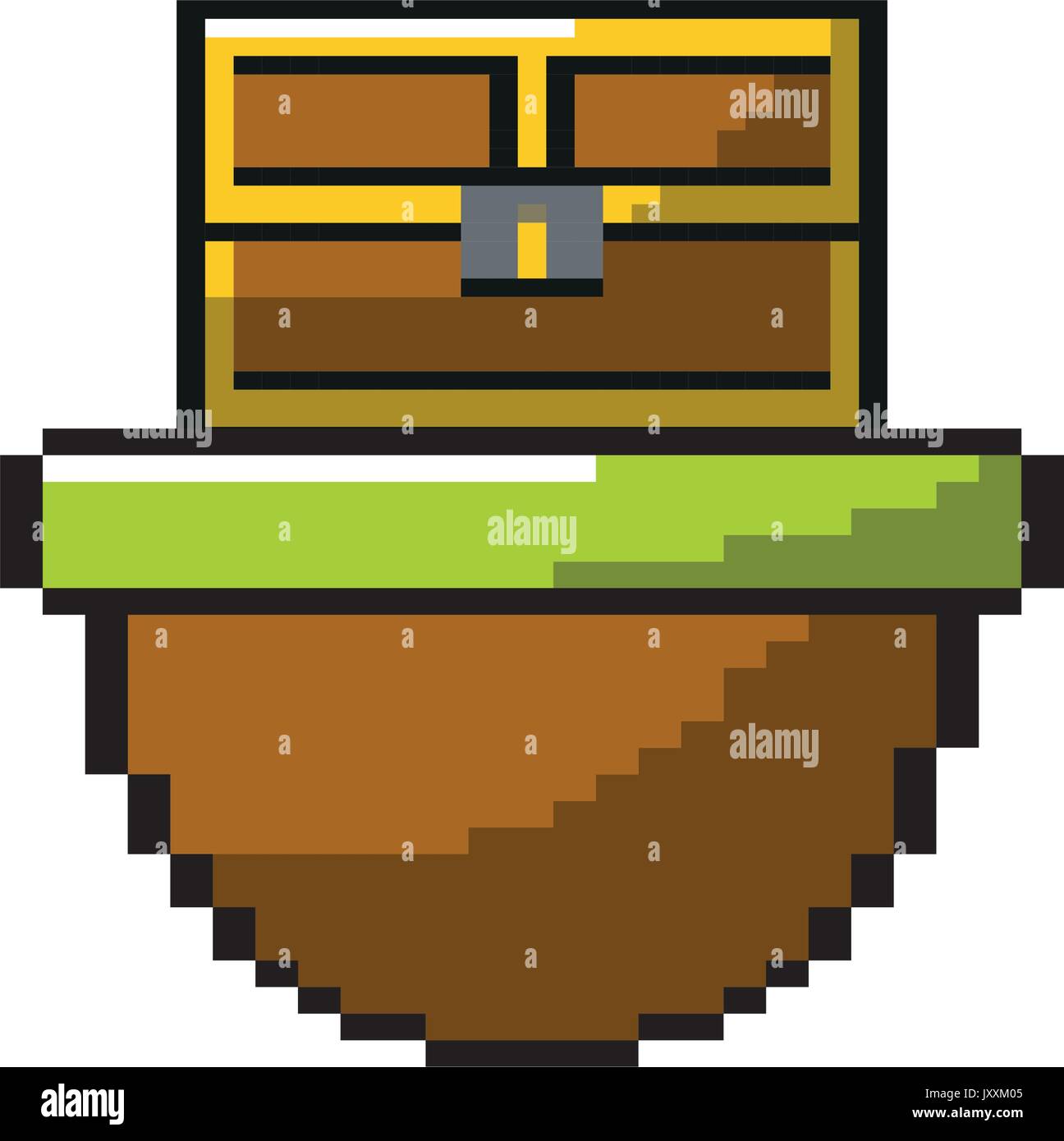 video game treasure chest in the digital platform Stock Vector Image ...