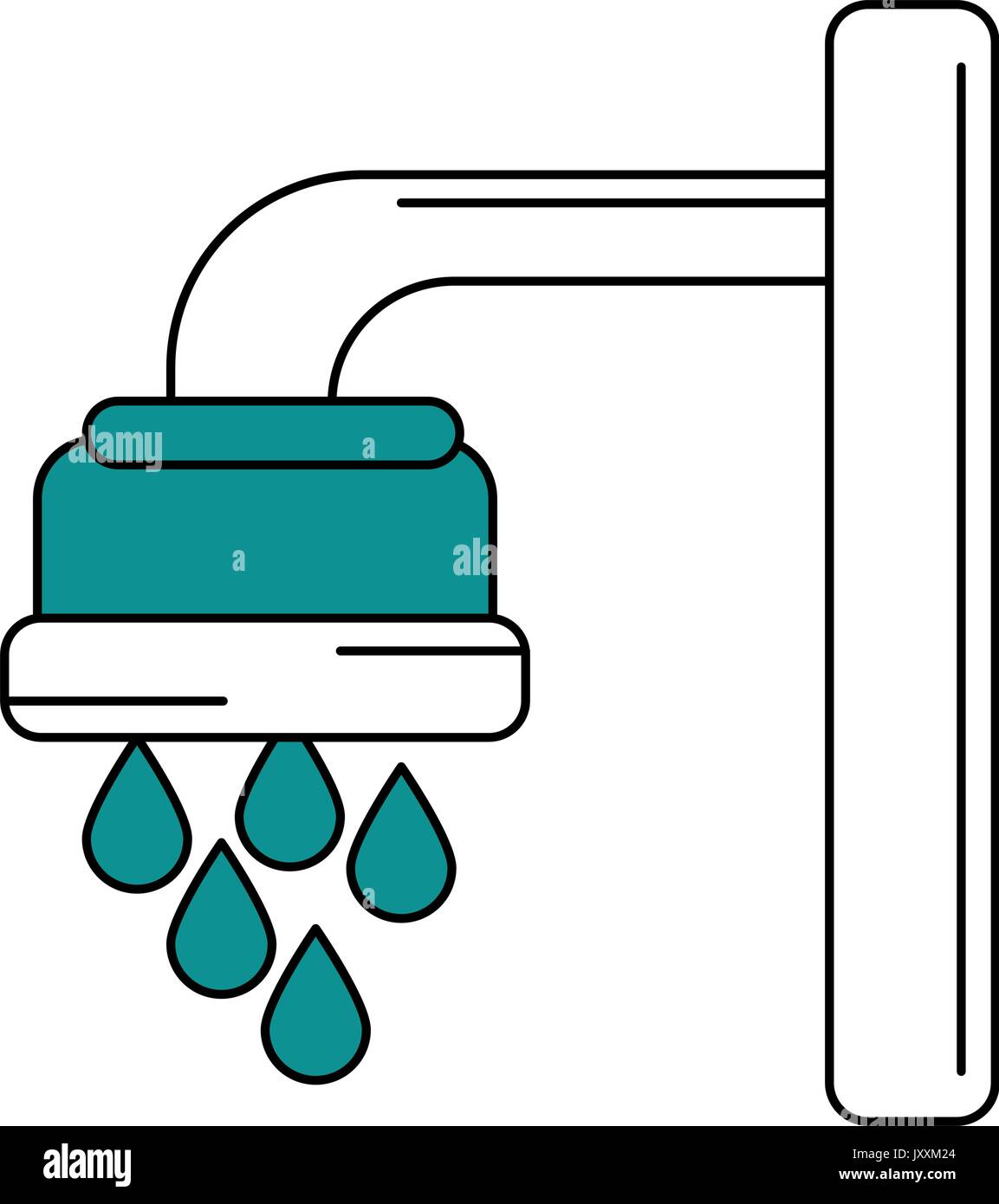 Industrial shower Stock Vector Images - Alamy