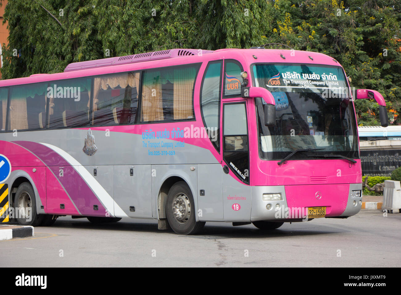 CHIANG MAI, THAILAND - AUGUST 12 2017: Benz bus of Transport government ...