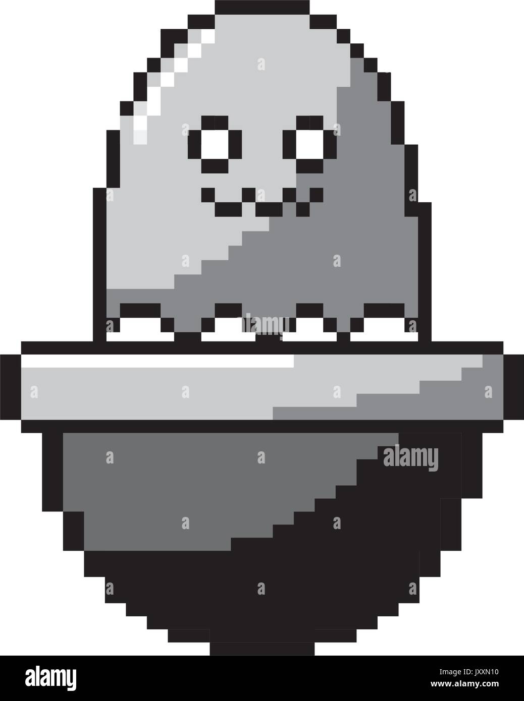 contour video game virtual character in the platform console Stock ...