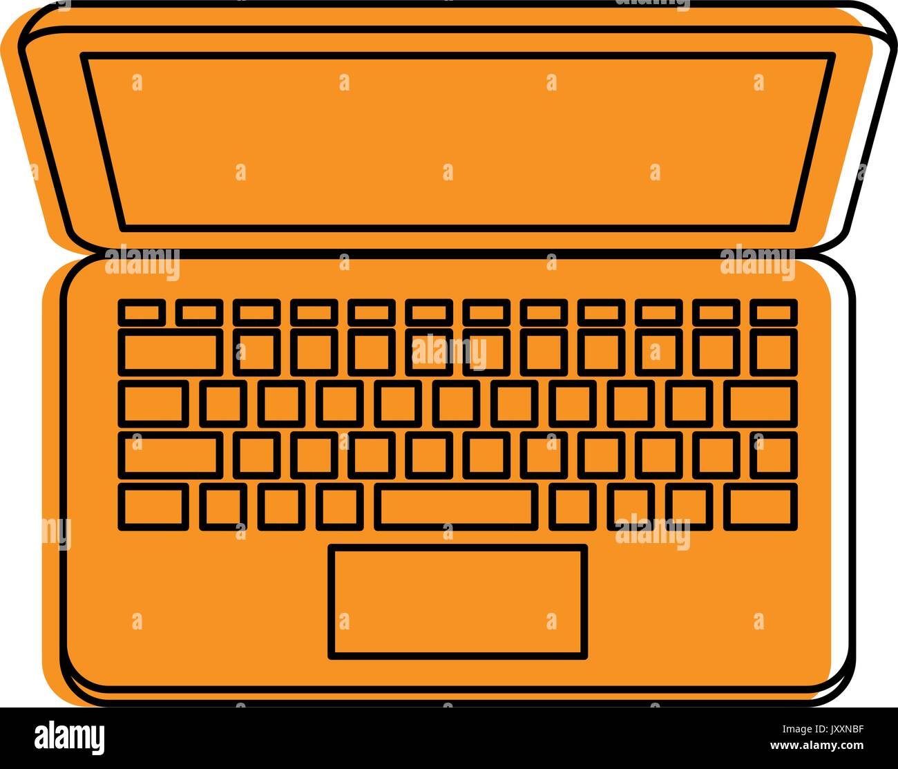 Laptop topview icon hi-res stock photography and images - Alamy