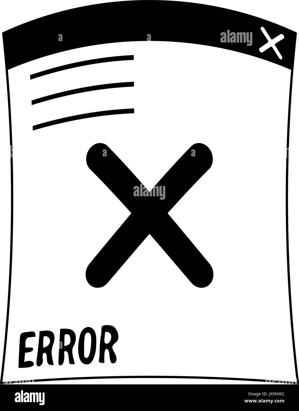Fatal error image Black and White Stock Photos & Images - Alamy