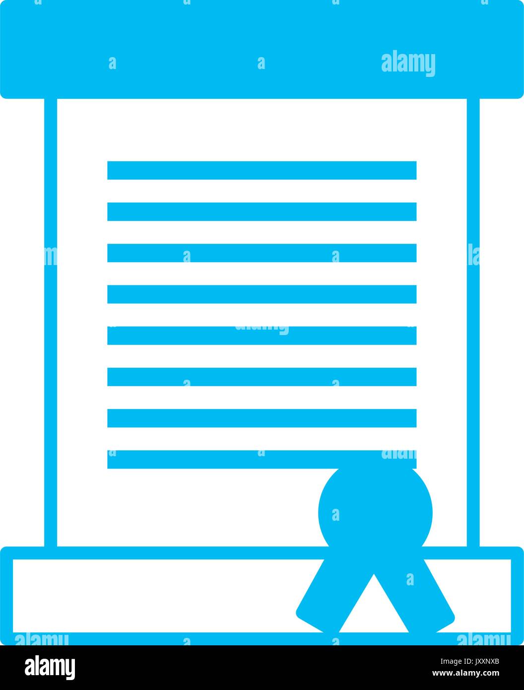 silhouette letter card message with important text Stock Vector Image ...