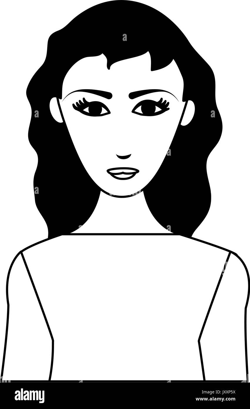 pretty woman portrait icon image Stock Vector Image & Art - Alamy