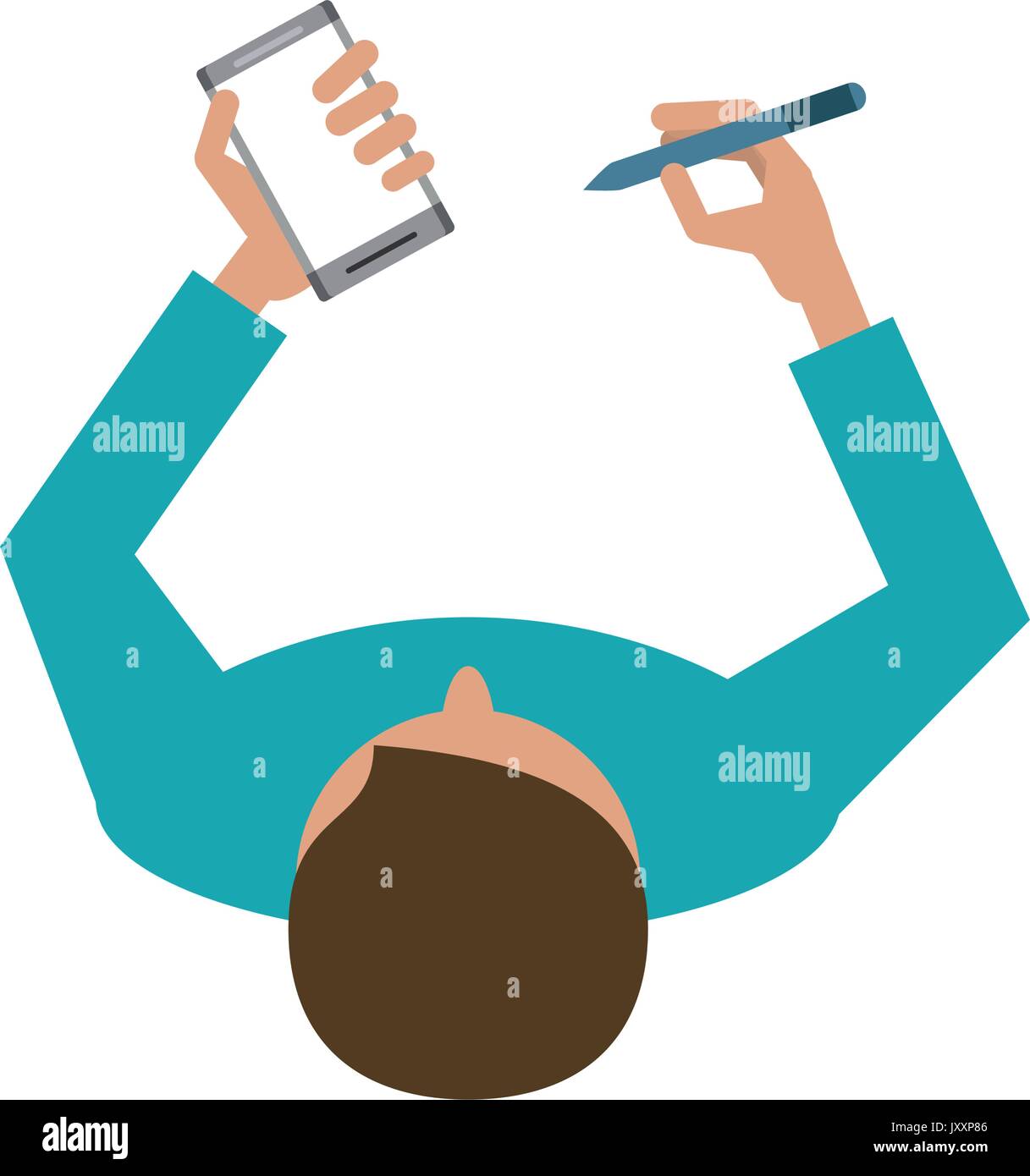 person using cellphone icon image Stock Vector Image & Art - Alamy