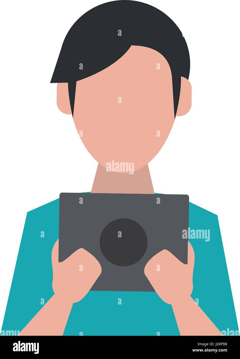 man avatar using tablet icon image Stock Vector Image & Art - Alamy
