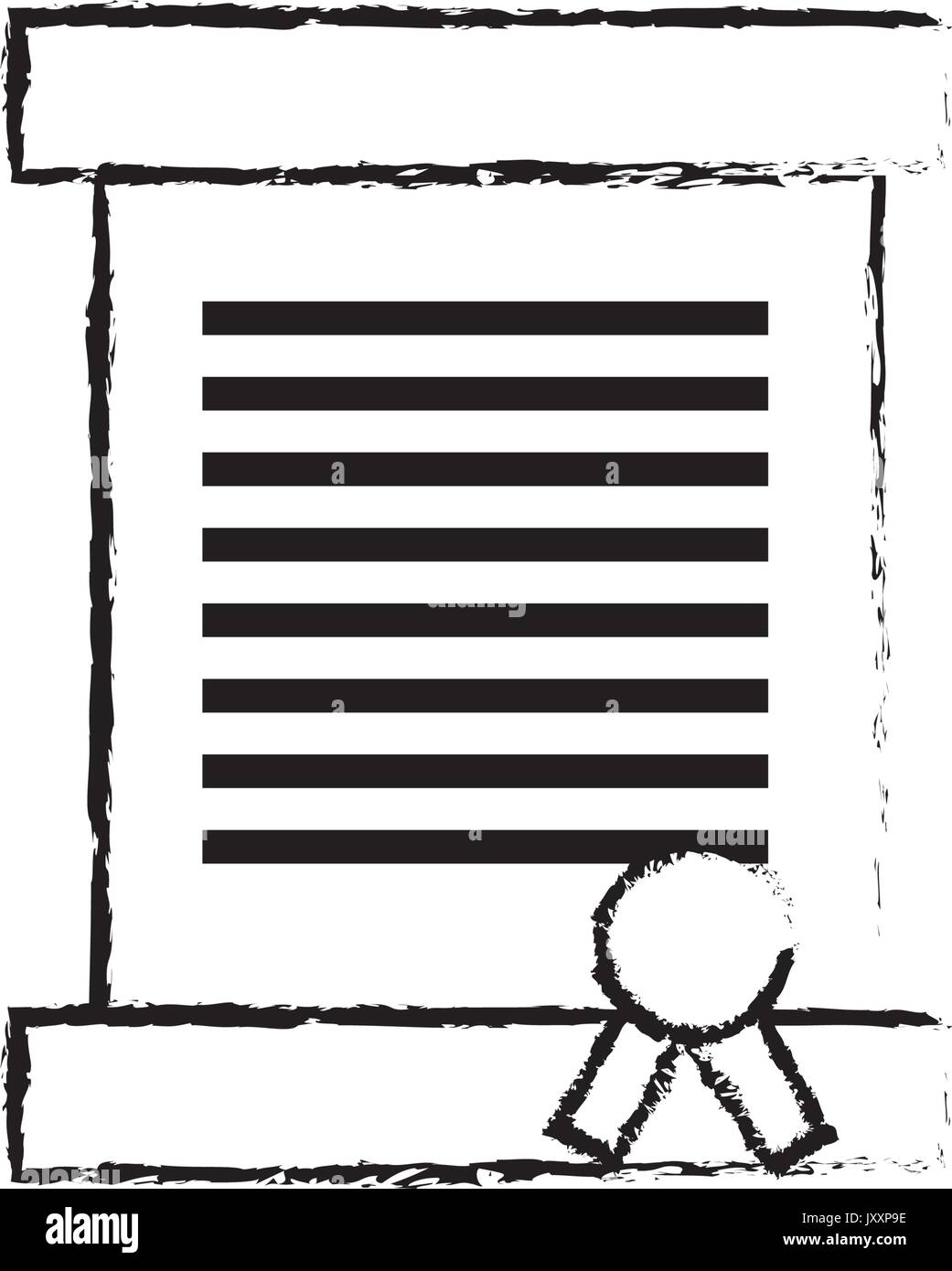 figure letter card message with important text Stock Vector Image & Art ...