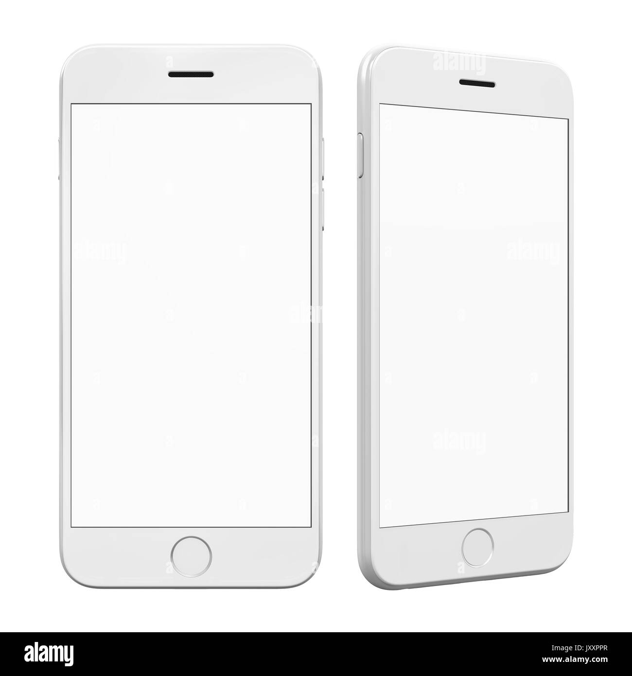 Phone screen front view Cut Out Stock Images & Pictures - Alamy