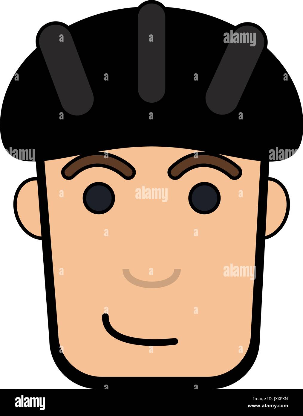 Wearing protective headgear Stock Vector Images - Alamy