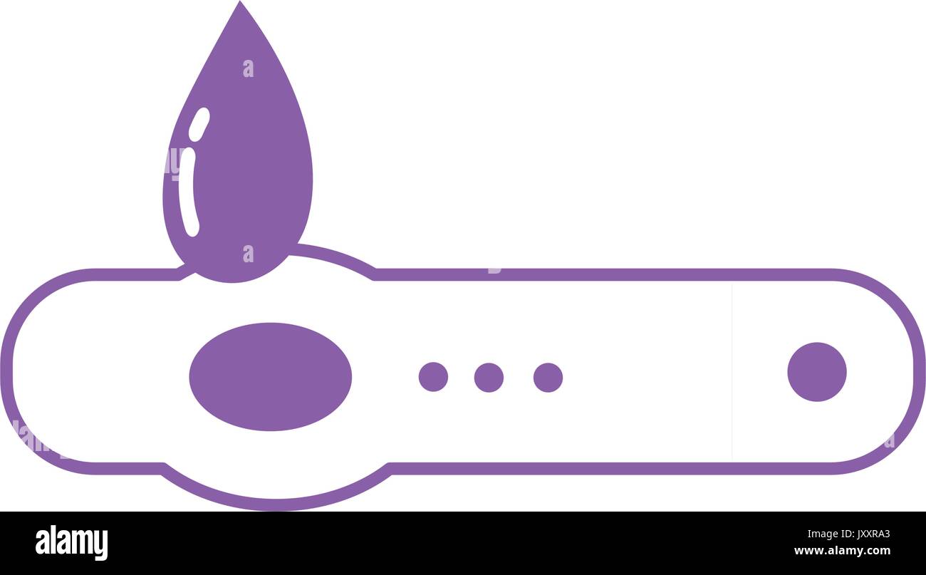 silhouette woman medical pregnancy test checking Stock Vector Image ...