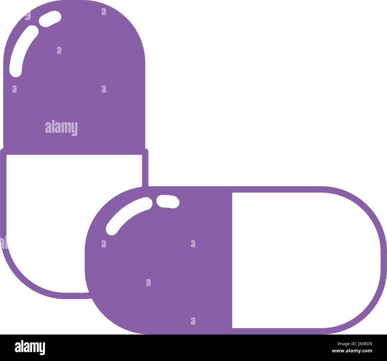 silhouette pharmaceutical pill medicine to treatment Stock Vector Image ...