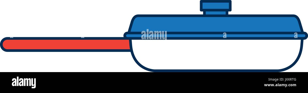 frying pan for cooking handle round object Stock Vector Image & Art - Alamy