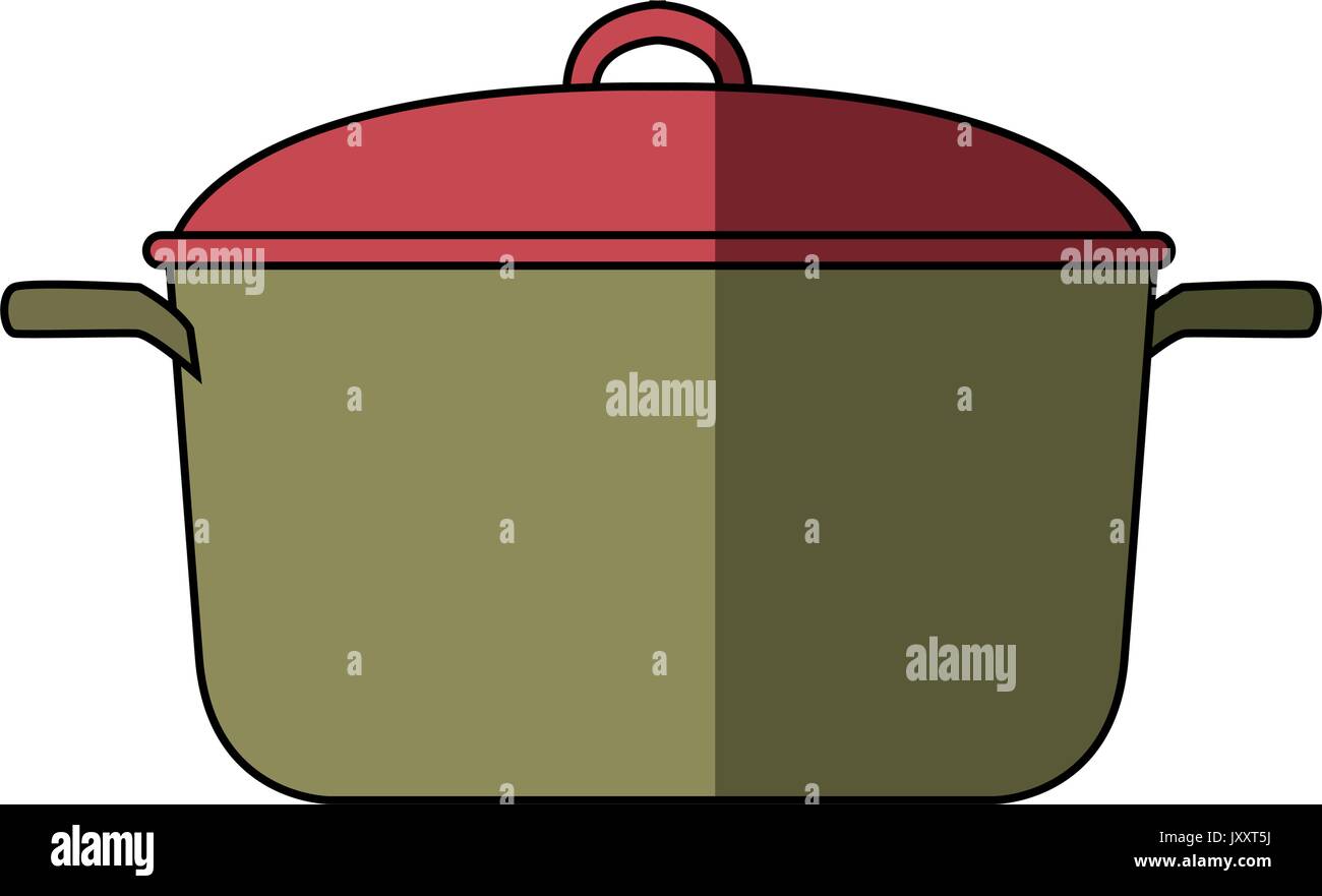 Shadow cooking pot graphic design Stock Vector Images - Alamy