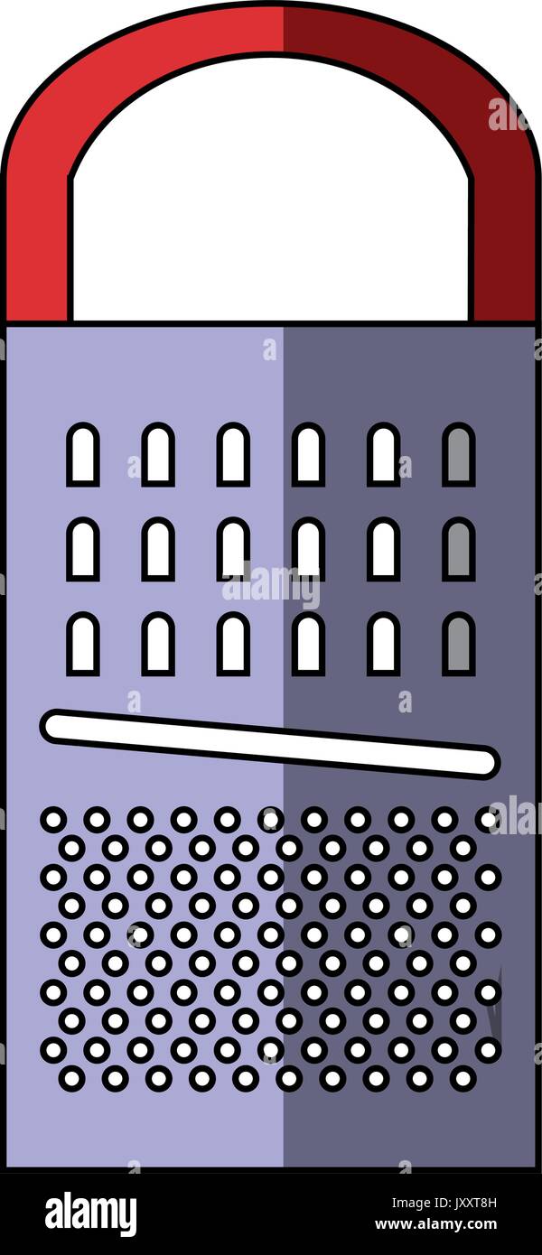 grater cooking process kitchenware and utensil Stock Vector Image & Art ...