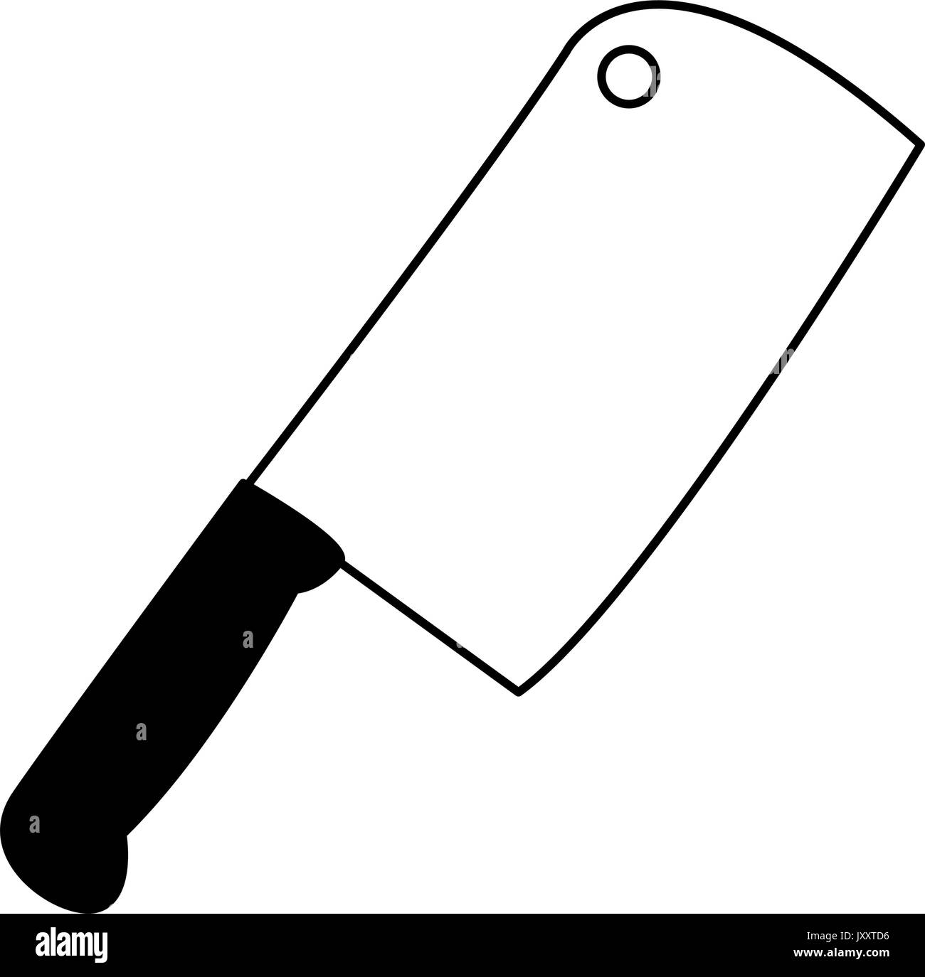 axe for meat kitchen object culinary Stock Vector Image & Art - Alamy