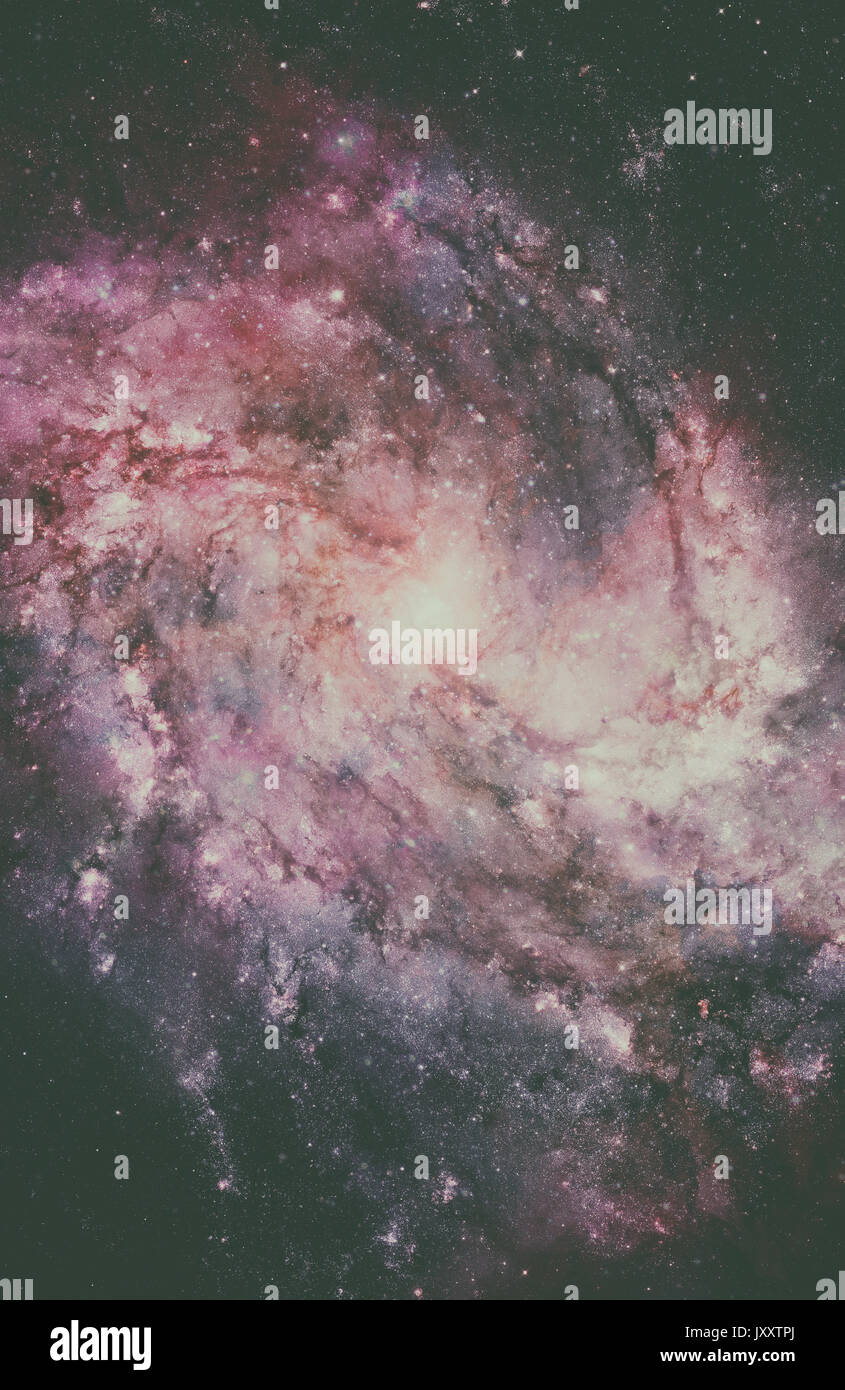 Spiral galaxy in space. Elements of this image furnished by NASA Stock ...