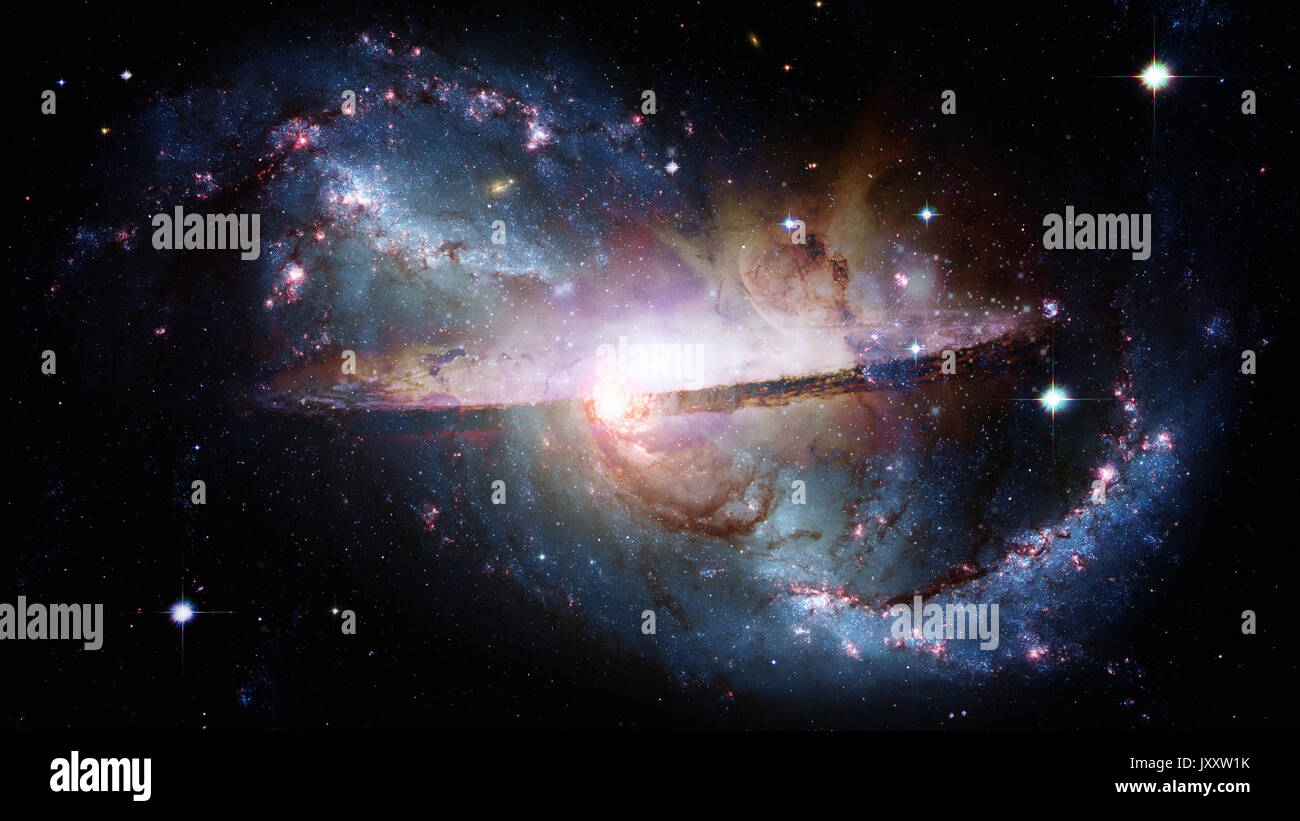 Open space filled with stars, nebulae and galaxies. Elements of this ...