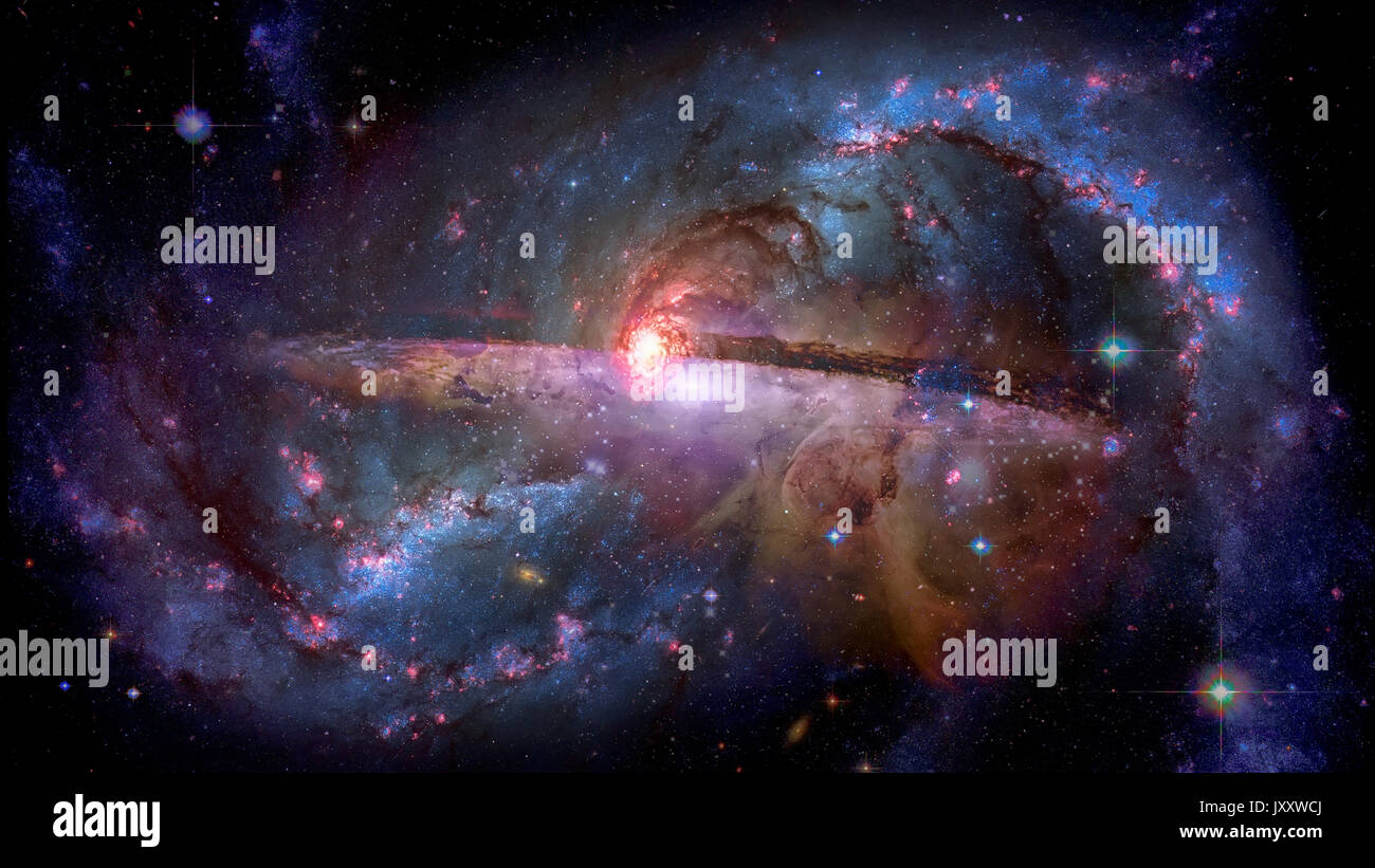 Open space filled with stars, nebulae and galaxies. Elements of this ...