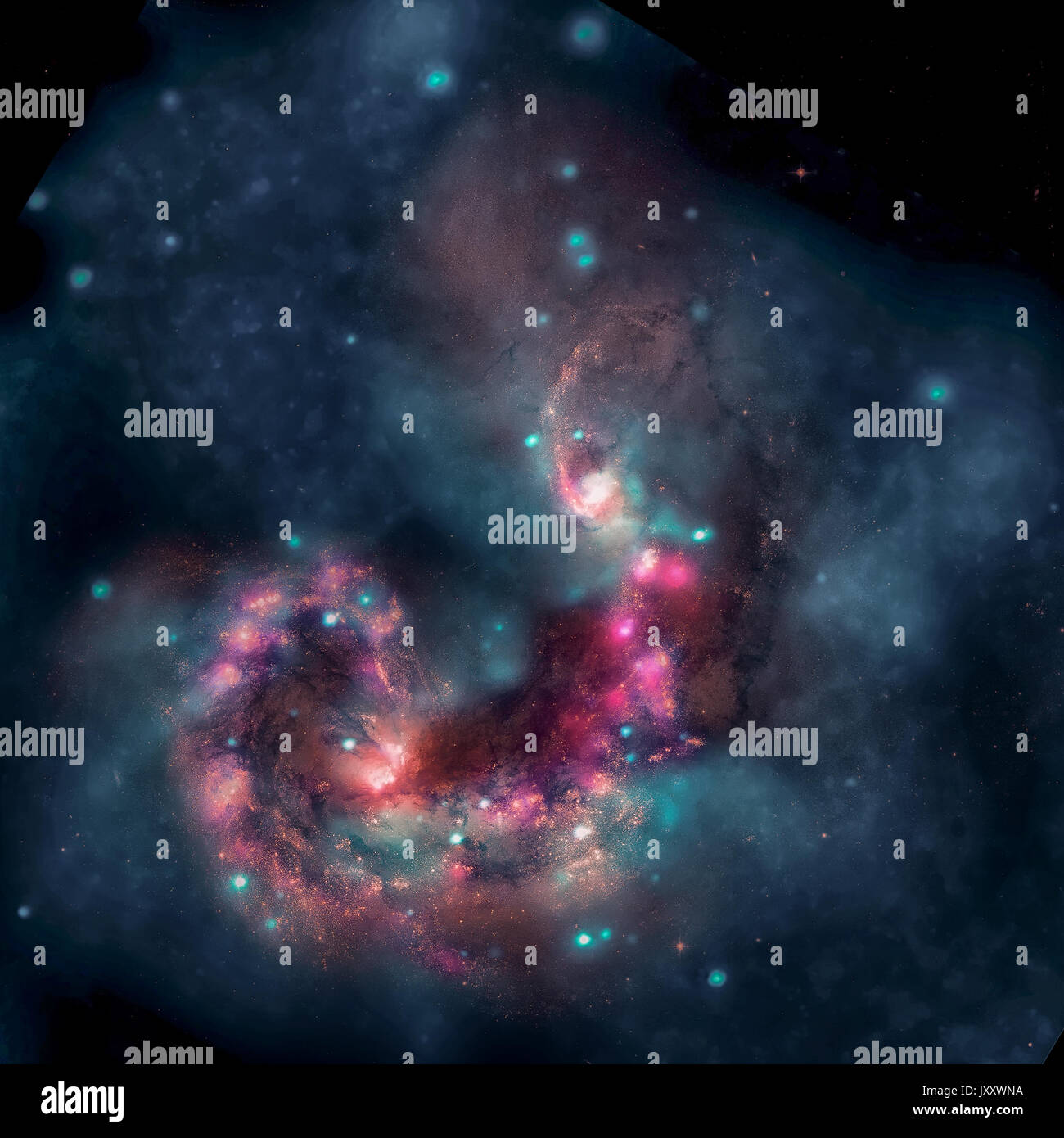 Antennae Galaxies Interacting