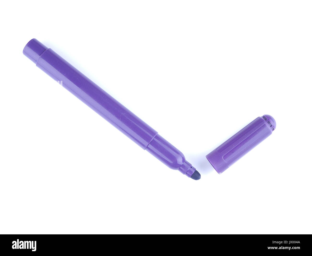 Markers on white background Stock Photo - Alamy