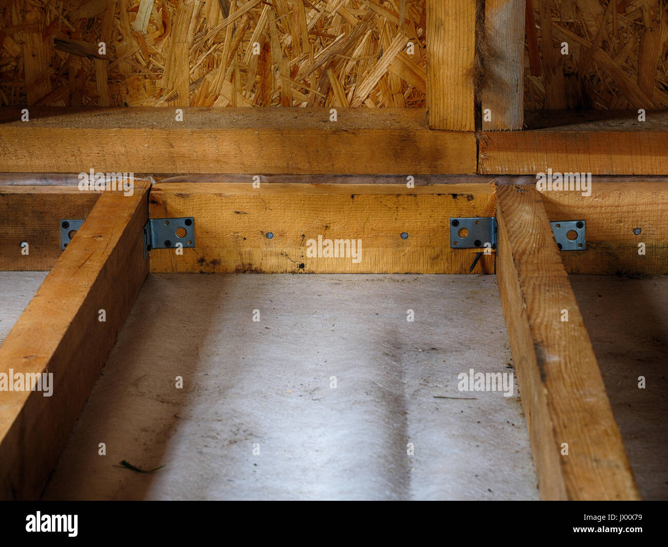 Flooring in frame house Stock Photo - Alamy