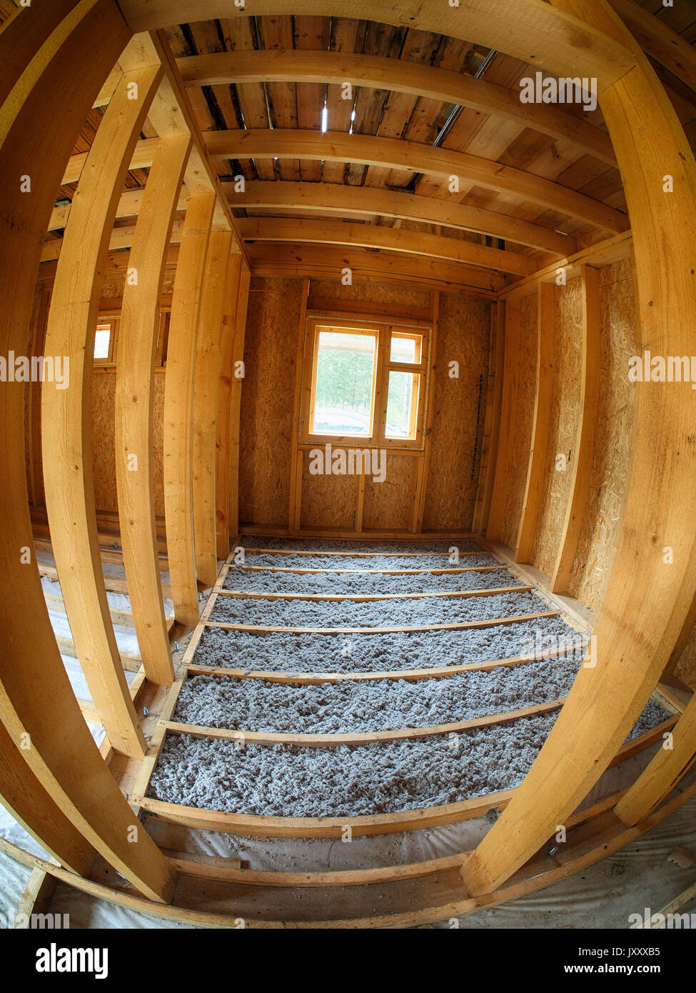 Flooring in frame house Stock Photo - Alamy