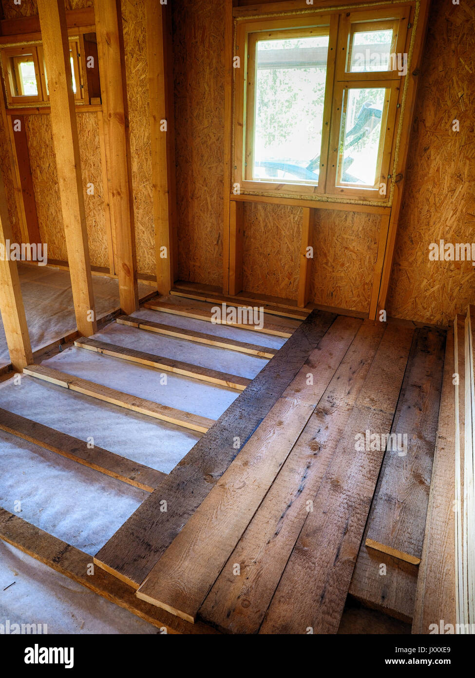 Flooring in frame house hi-res stock photography and images - Alamy