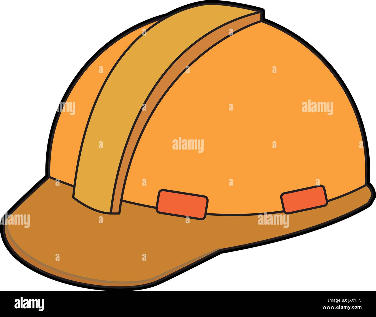 construction helmet element safety in construction work Stock Vector ...