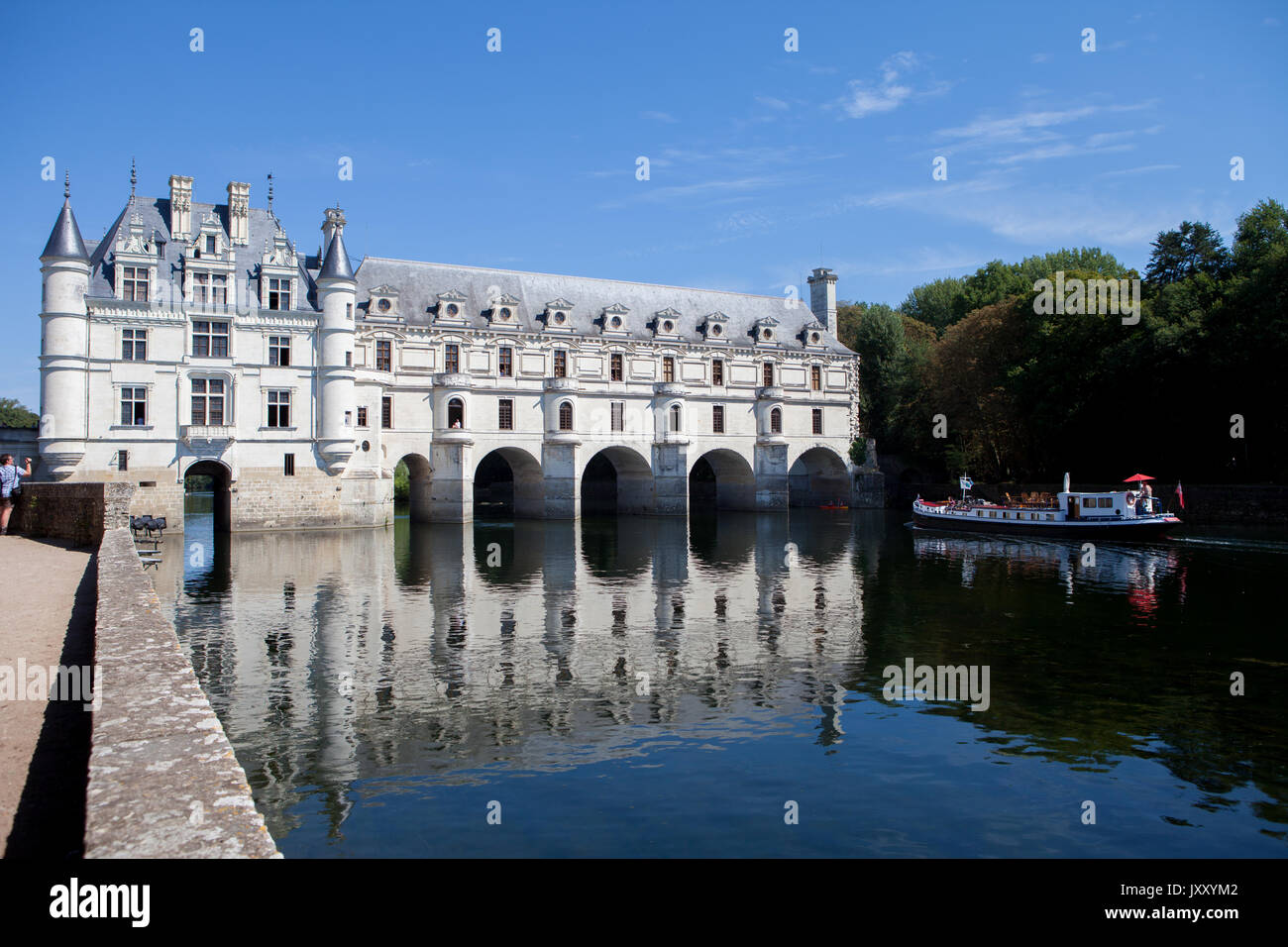 29 AUGUST 2015, FRANCE: French castle Chateau de Chenonceau, located ...
