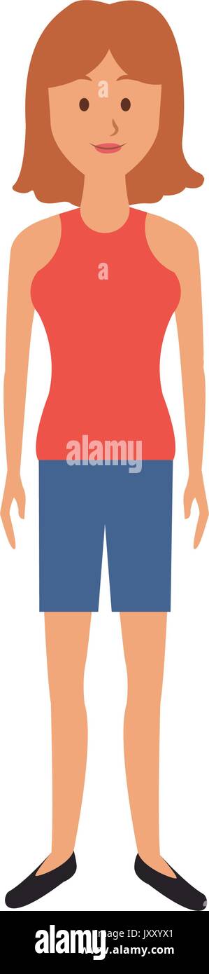 beautiful woman character people standing Stock Vector Image & Art - Alamy
