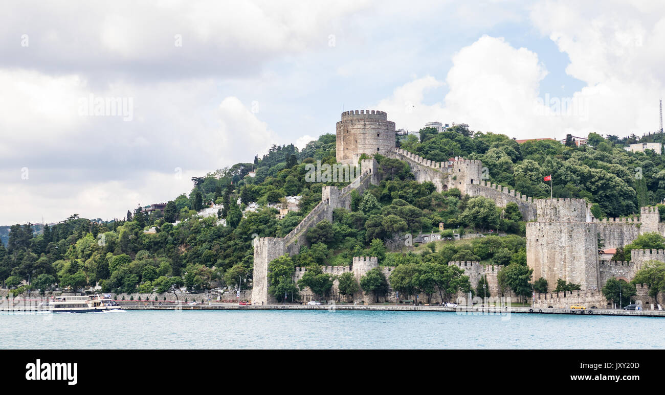 Rumeli Castle on Bosphorus Strait in Turkey Stock Photo - Alamy
