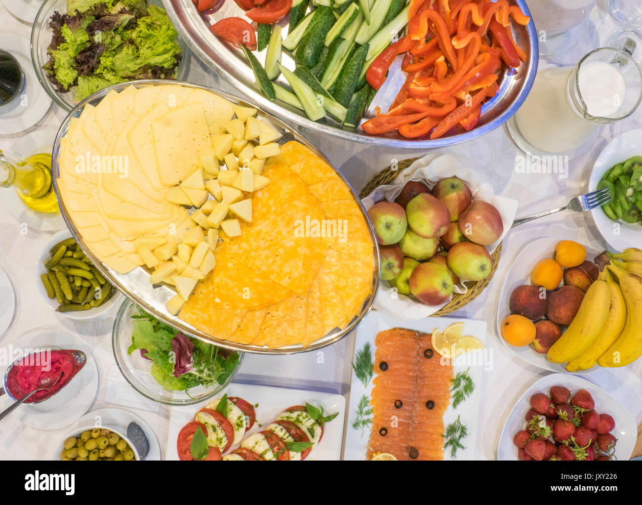 Catering buffet snacks holiday canapes hi-res stock photography and ...