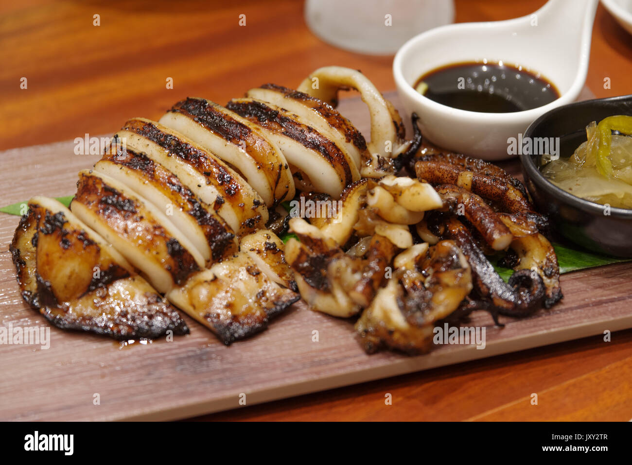 Filipino Traditional Food Inihaw na Pusit (Grilled Squid Stock Photo ...