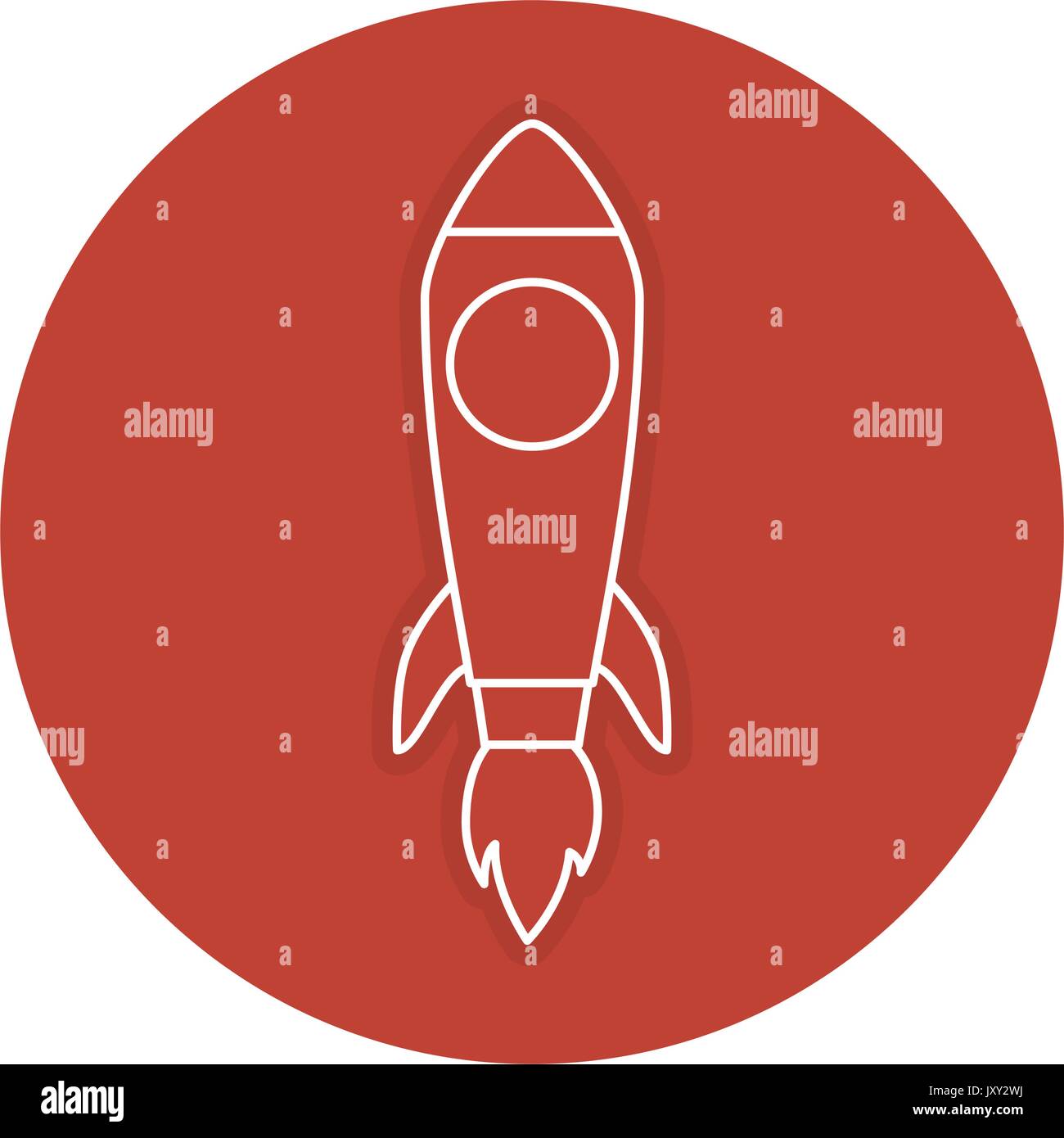 Rocket launcher startup icon Stock Vector Images - Alamy