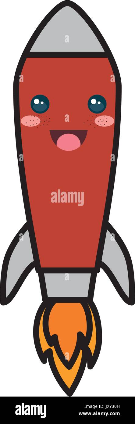 rocket launcher kawaii character Stock Vector Image & Art - Alamy