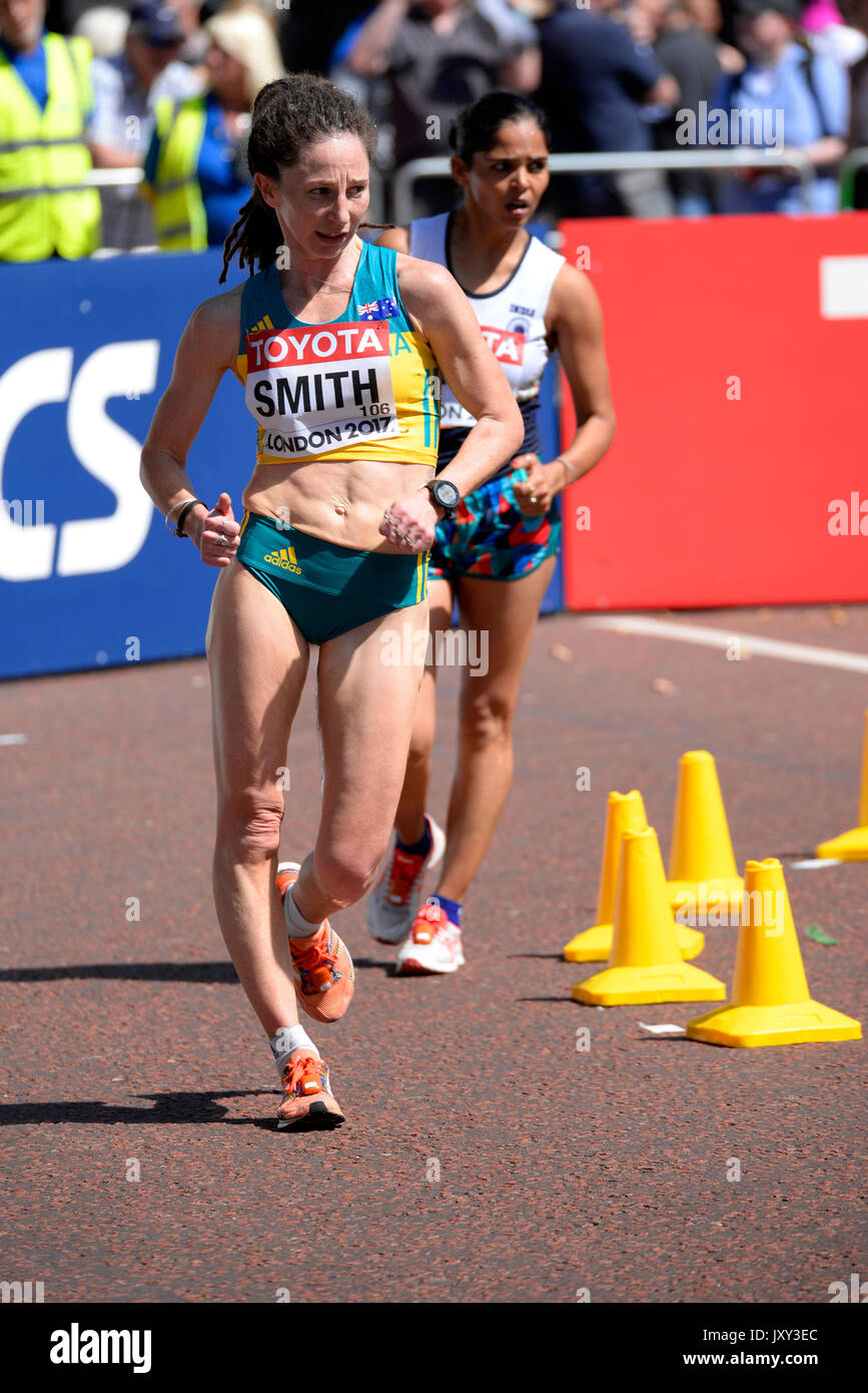 Beki Smith of Australia competing in the IAAF World Athletics ...