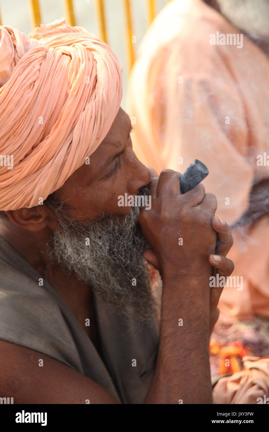 Indian Baba Swami Sadhu Holy Man And Pilgrim Saddhu Haridwar