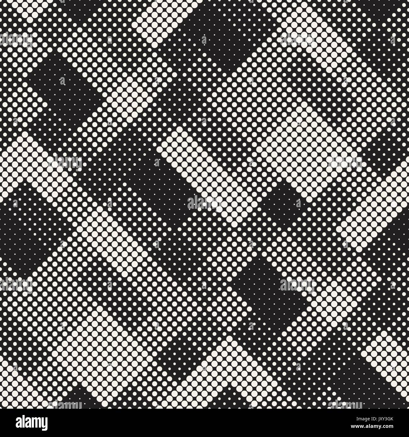 Modern Stylish Halftone Texture. Endless Abstract Background With ...