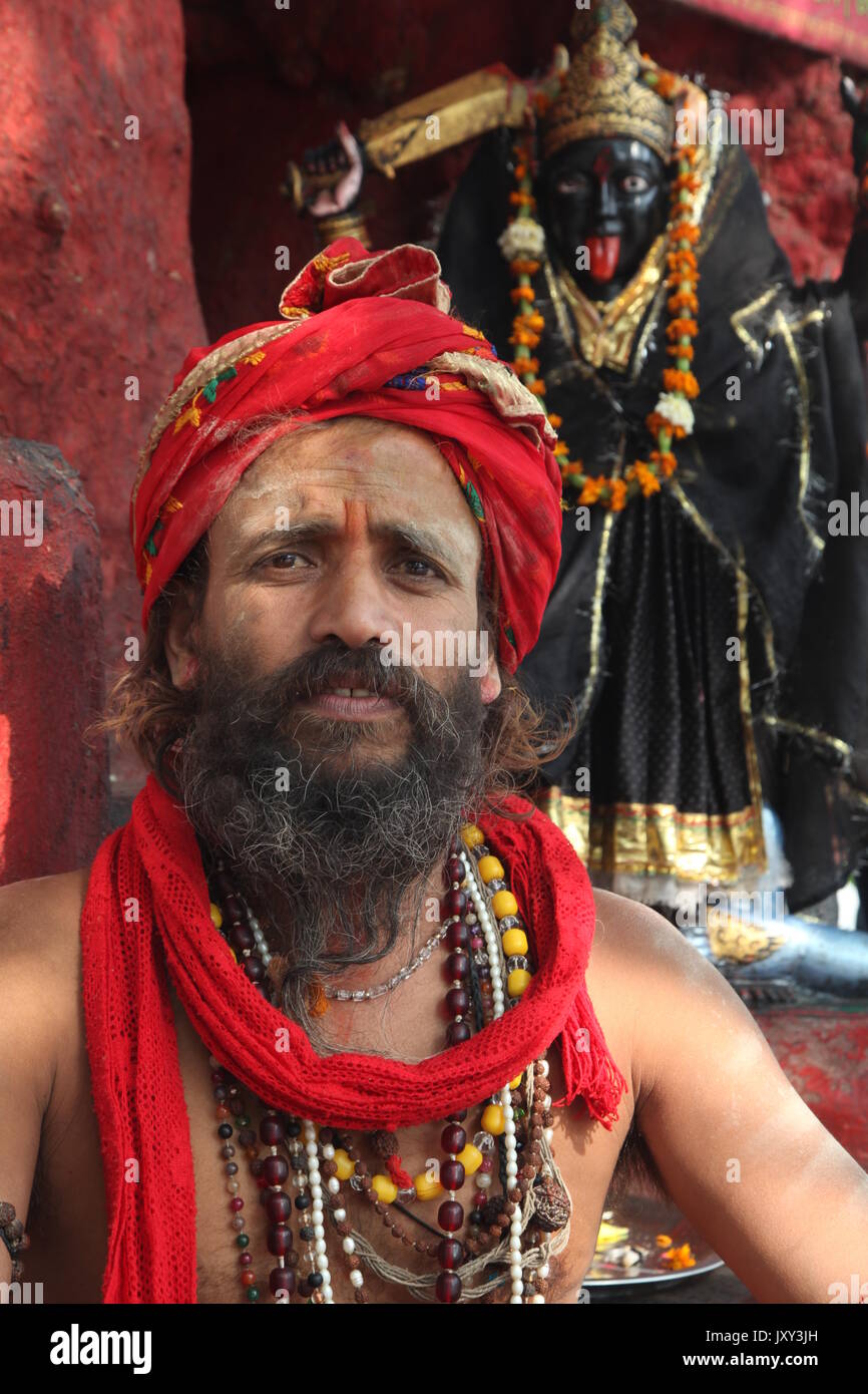 Indian Baba Swami Sadhu Holy Man And Pilgrim Saddhu Haridwar