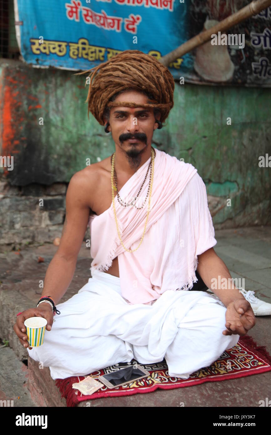 Long Hair Baba, Hindu Swami, A sadhu holy man, Sadu, Hindu Priest ...