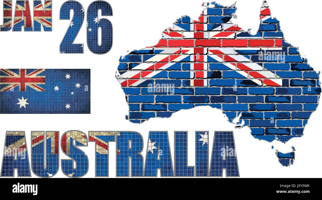 Australian national flags Stock Vector Images - Alamy