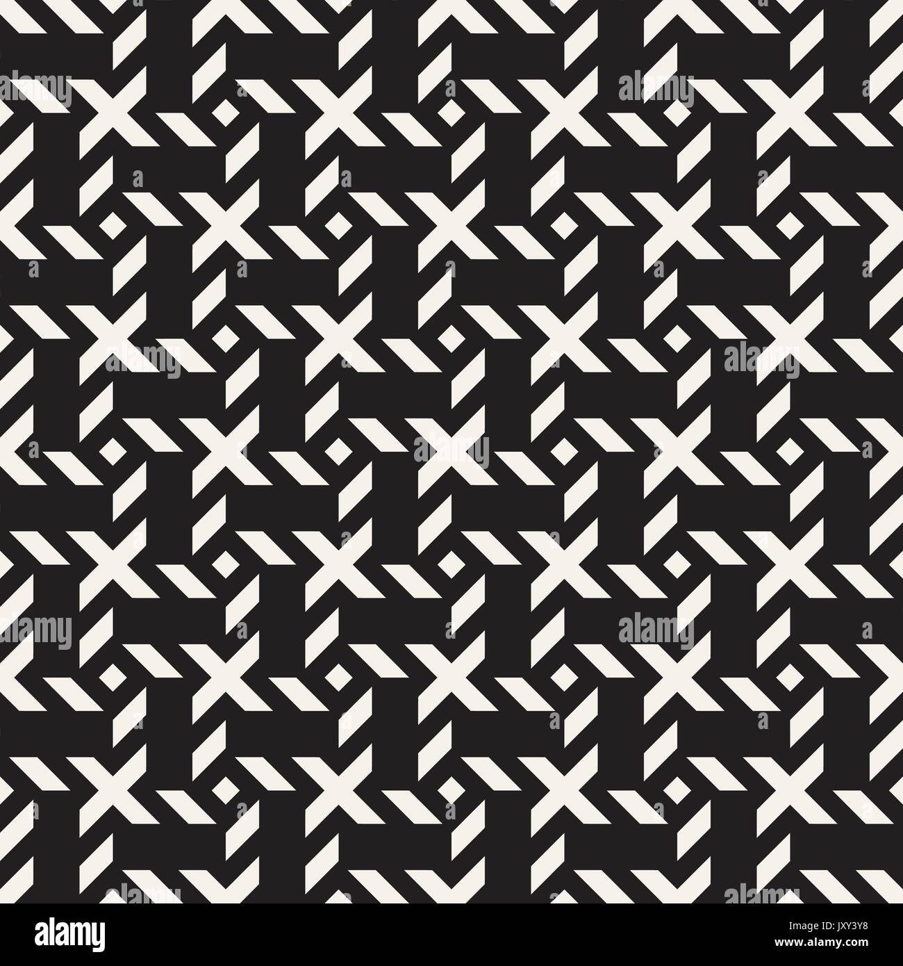 Crosshatch vector seamless geometric pattern. Crossed graphic ...