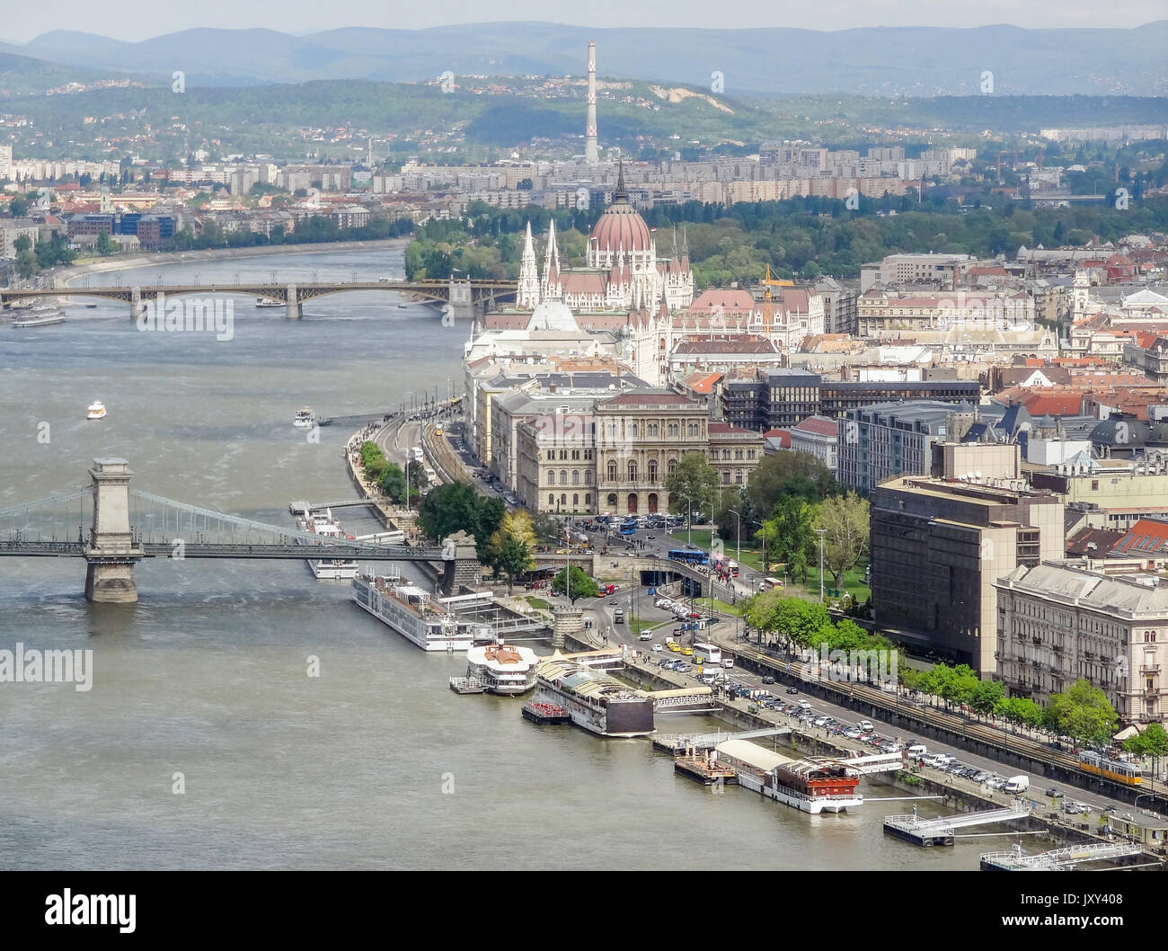 aerial view of Budapest, the capital city of Hungary Stock Photo - Alamy