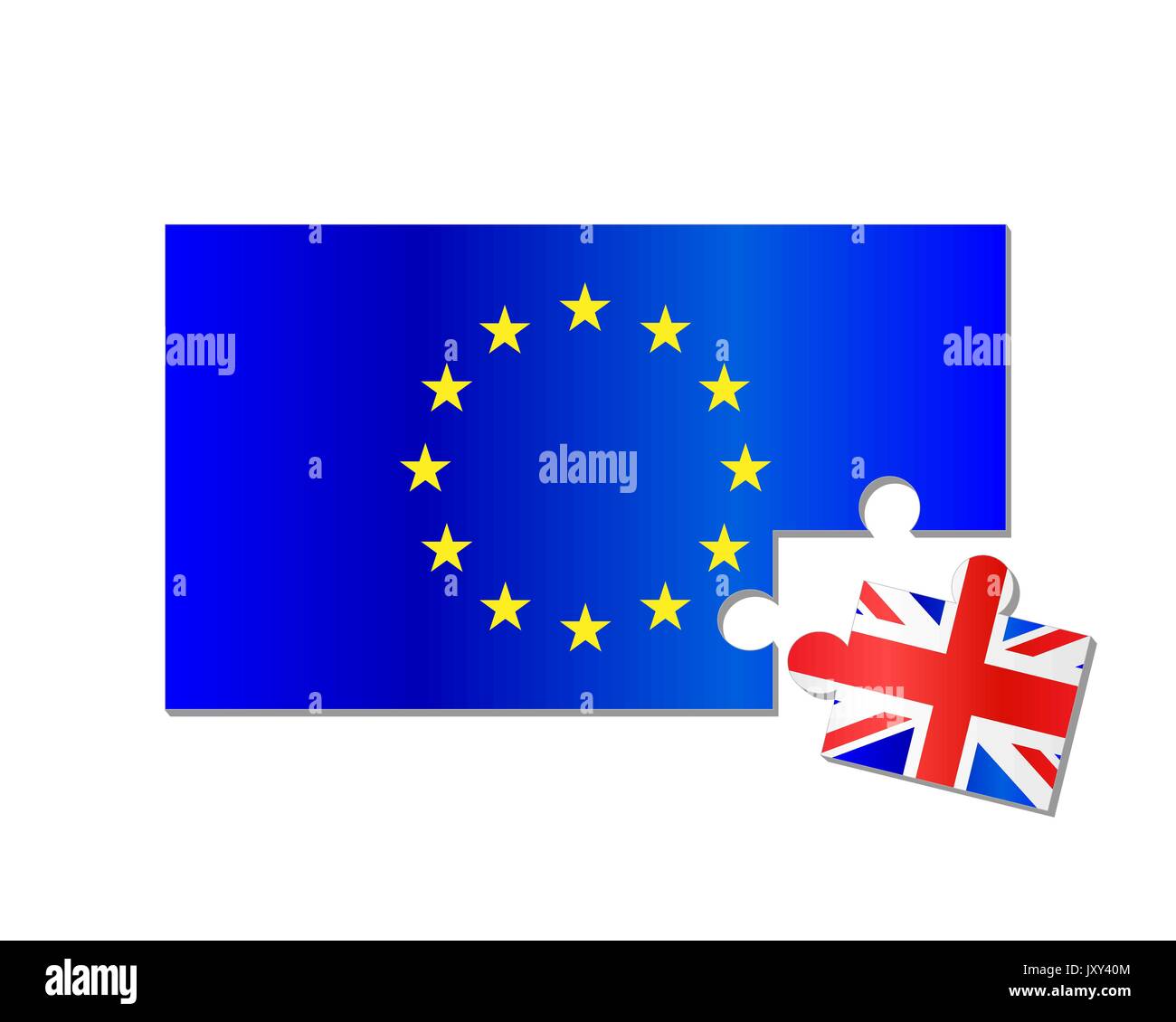Jigsaw of the uk Stock Vector Images - Alamy
