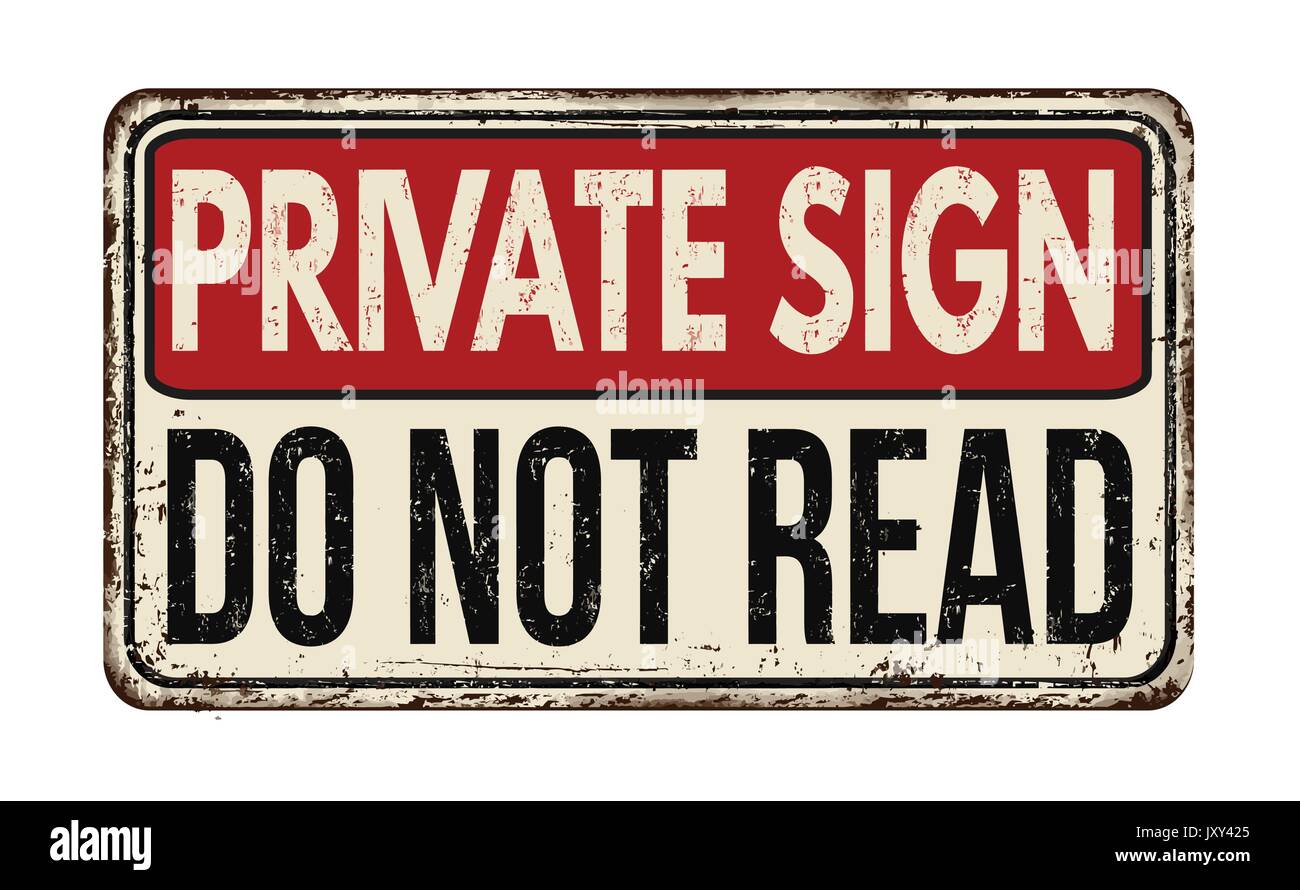 Private notice sign Stock Vector Images - Alamy