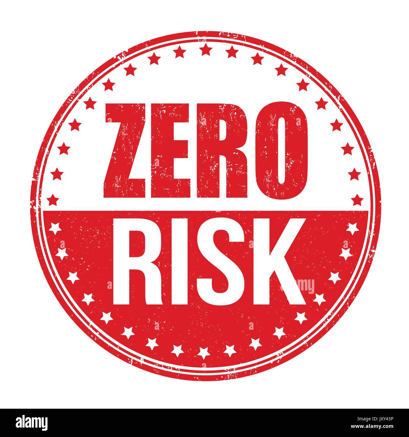 Zero risk grunge rubber stamp on white background, vector illustratio Stock Vector Image & Art ...