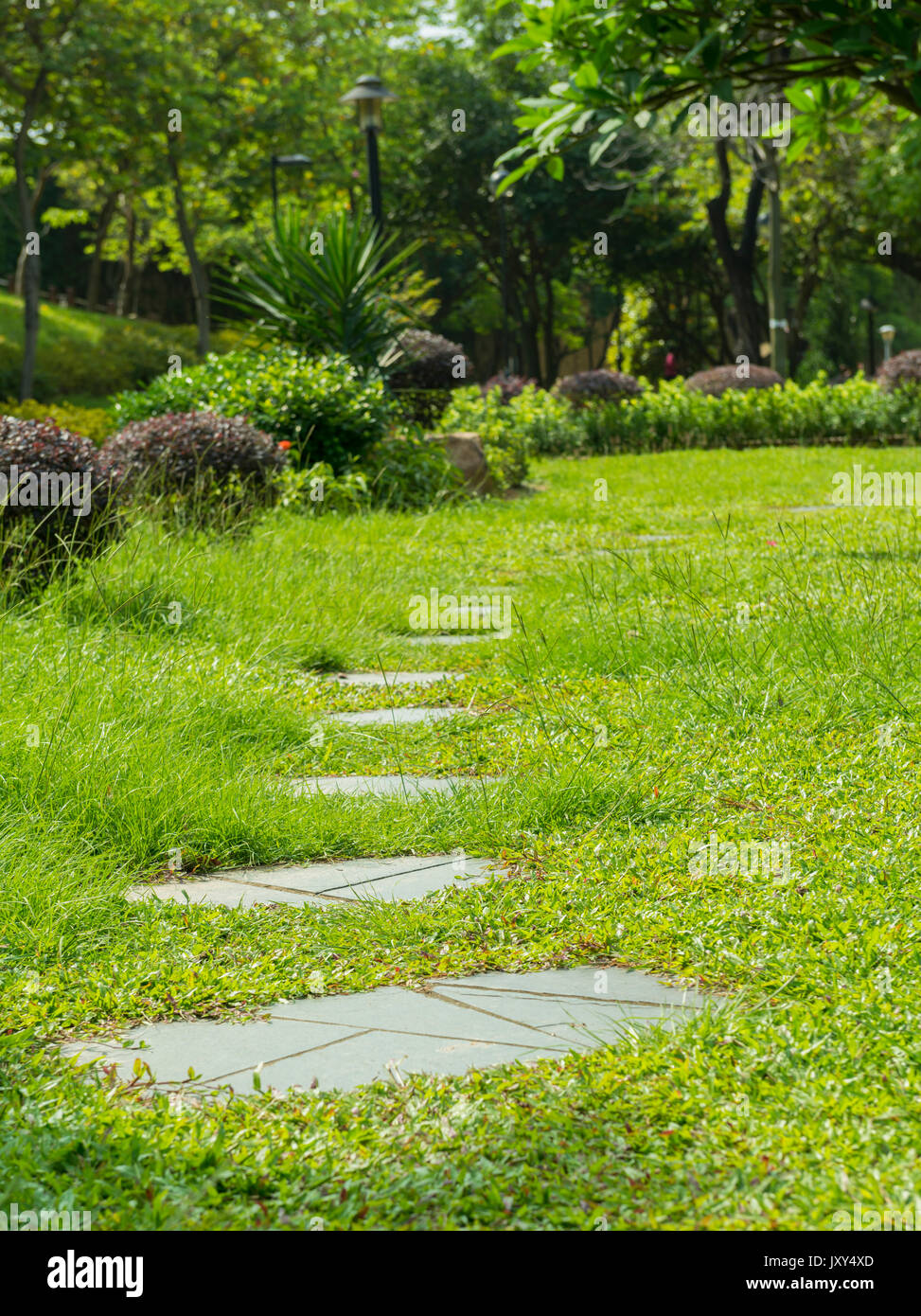 Green city background hi-res stock photography and images - Alamy